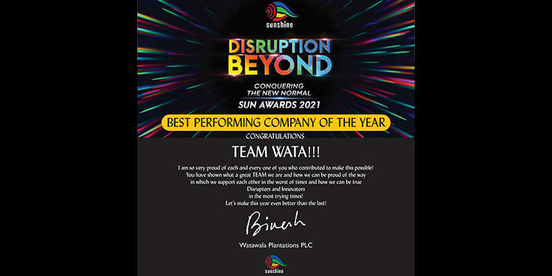 Achievements – Watawala Plantations PLC